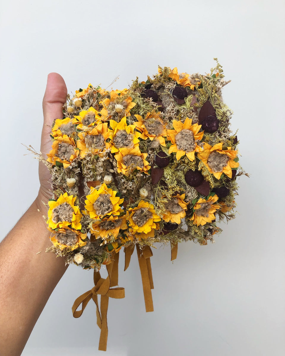 Sunflower Baby Crown, Newborn Flower Headband, Wedding Child Headband ...